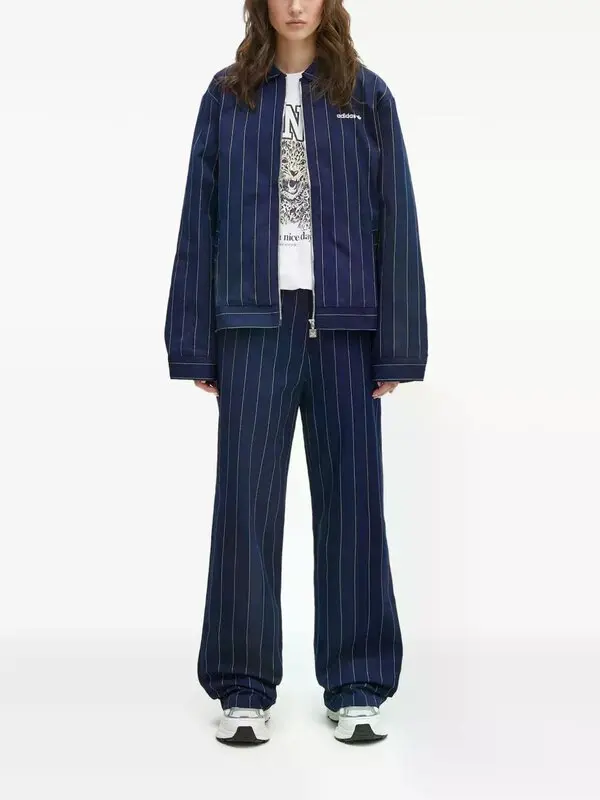Adidas Pinstripe Zip-up Jacket