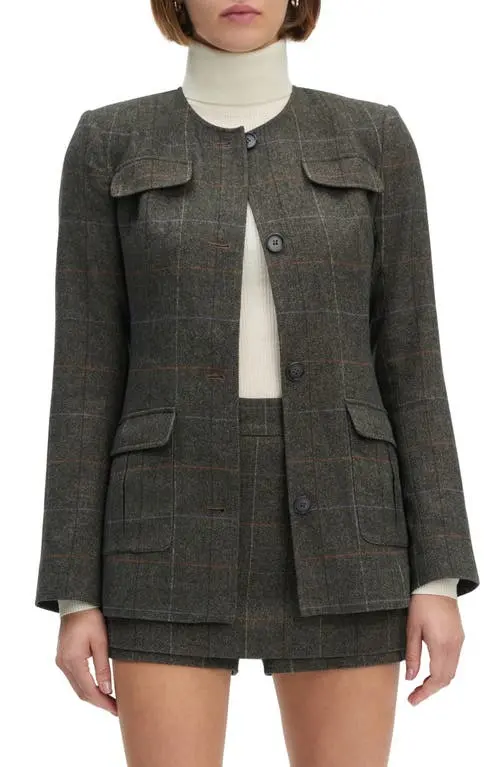 FAVORITE DAUGHTER The Spencer Jacket - Mocha Plaid