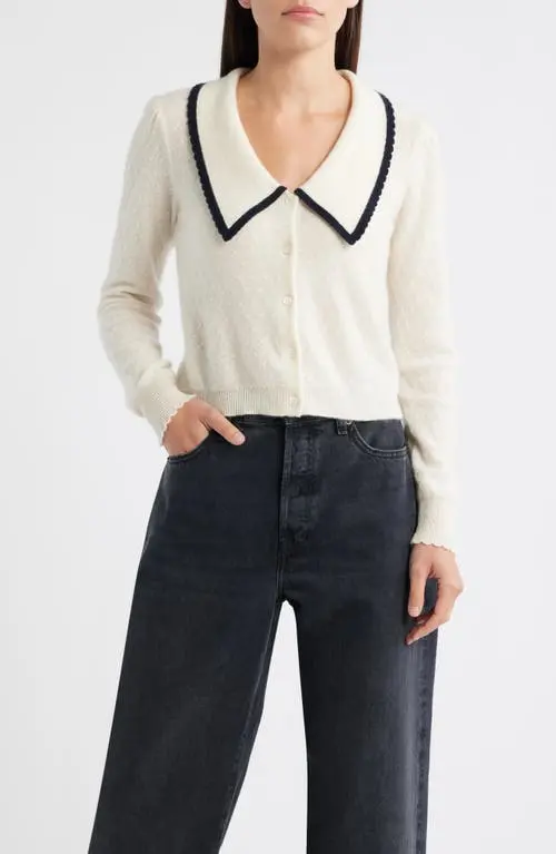 FRAME Cashmere Sailor Cardigan - Cream Multi