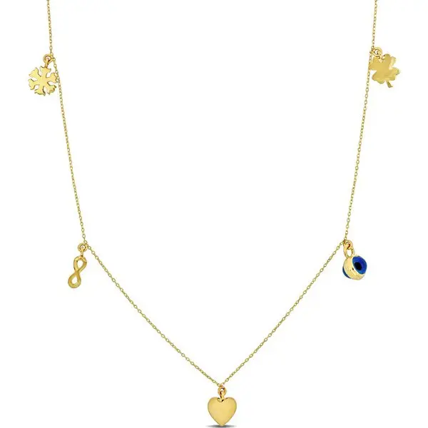 JULIANNA B. Multi-charm Station Necklace