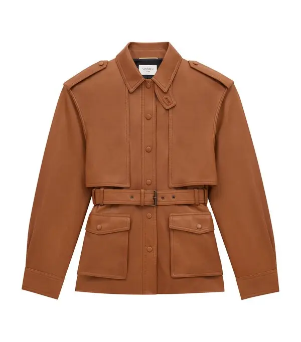 Saint Laurent Safari Leather Jacket