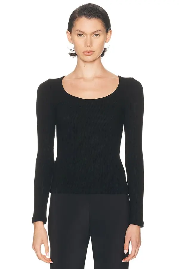 Sablyn Isla Scoop Neck Long Sleeve Tee