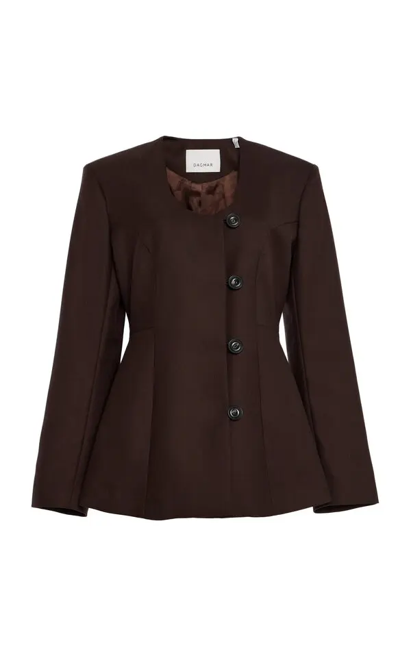 HOUSE OF DAGMAR Collarless Blazer