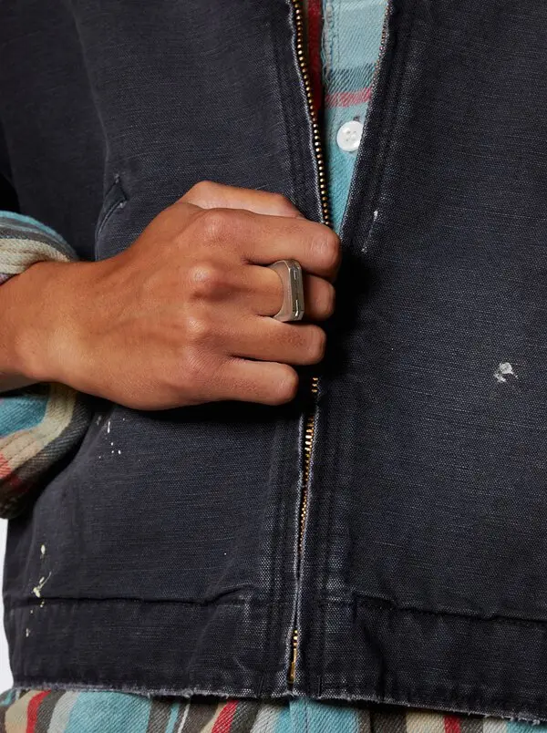 Rick Owens Crystal Hollywood Ring - Silver