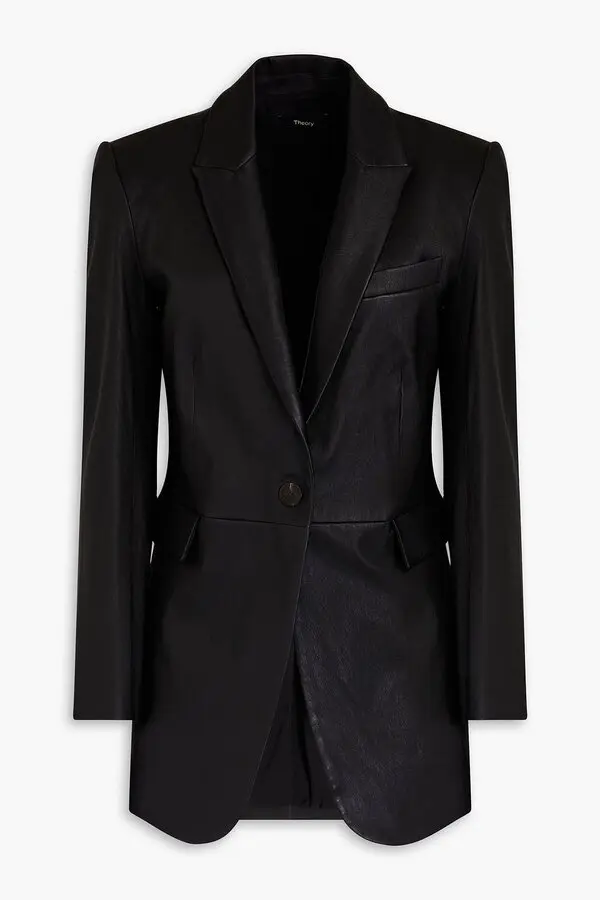 Theory Leather Blazer