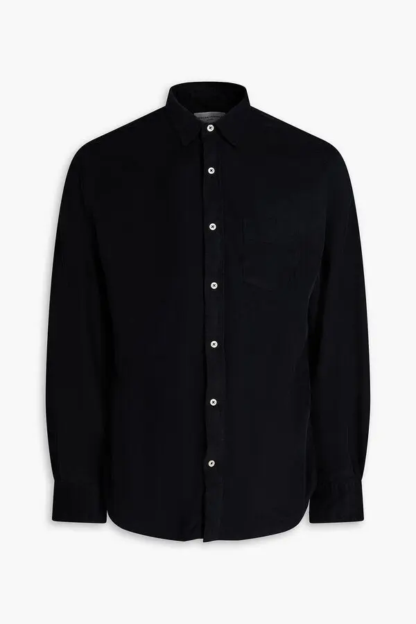 Officine Générale Lipp Cotton And Lyocellblend Corduroy Shirt - Black