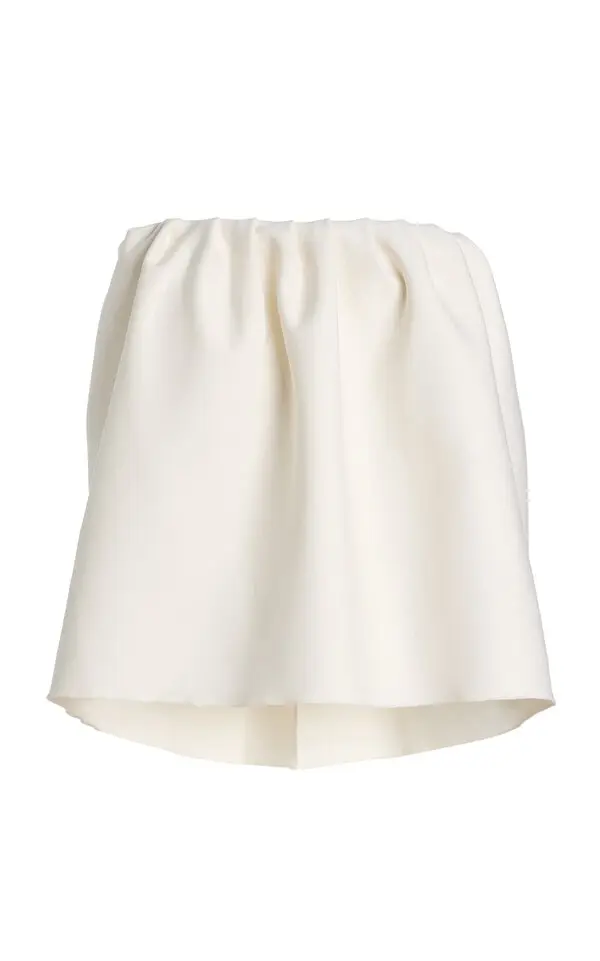 HOUSE OF DAGMAR Ruched Tube Top - White