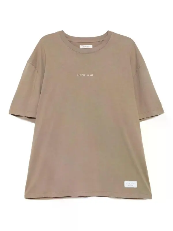 IH NOM UH NIT Silicone Logo T-shirt - Brown