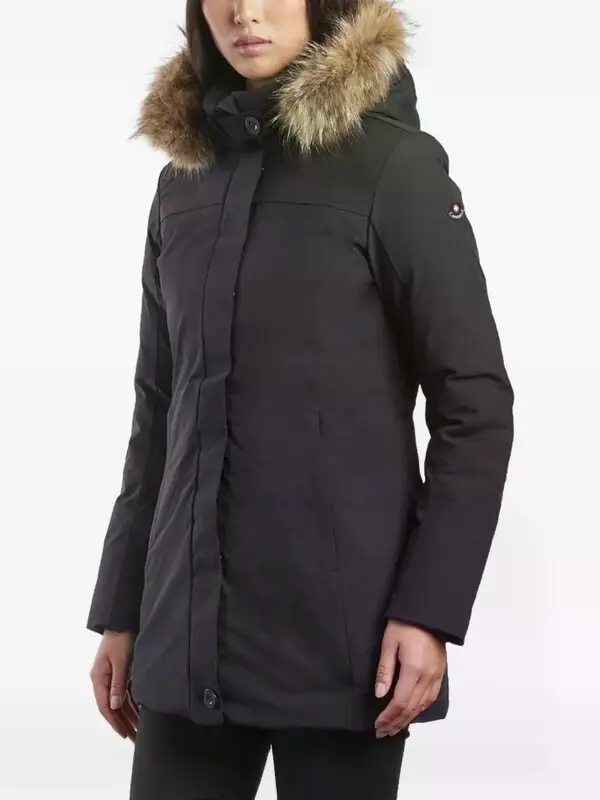 CANADIENS Fur-trimmed Hooded Coat