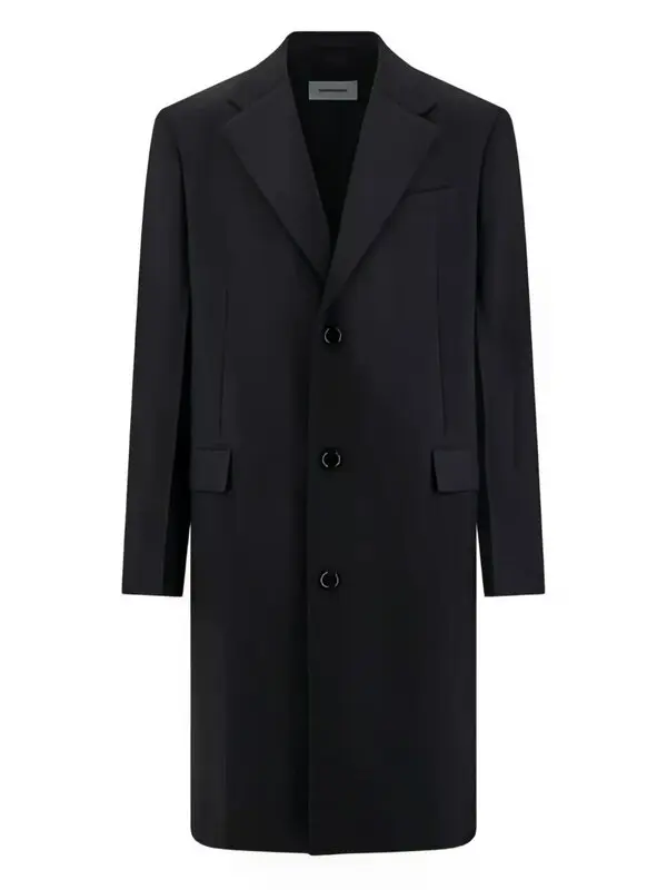 FERRAGAMO Satin Lapel Single-breasted Coat