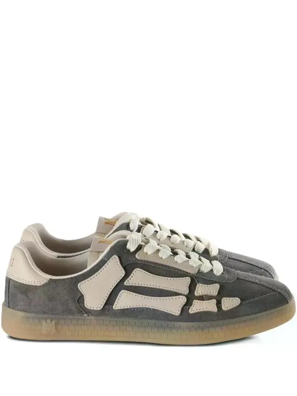 Amiri Pacific Bones Suede Sneakers - Grey