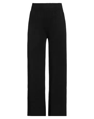 HAVEONE Wide-leg Knit Pants - Black