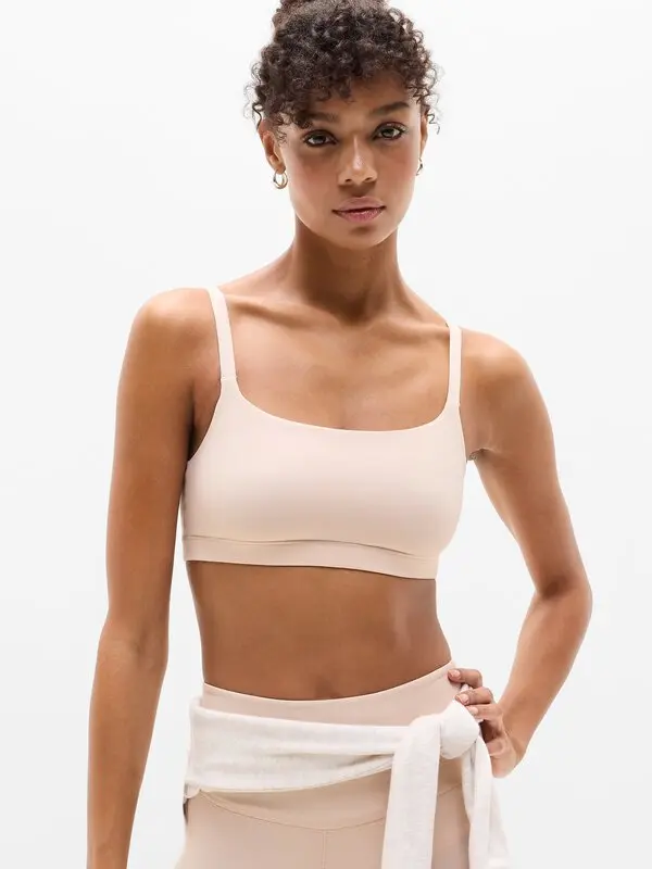Athleta Bodymove Scoop Bralette D-dd - Sand Beige