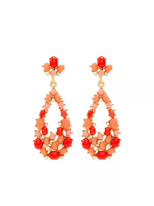 KENNETH JAY LANE Beaded Teardrop Earrings