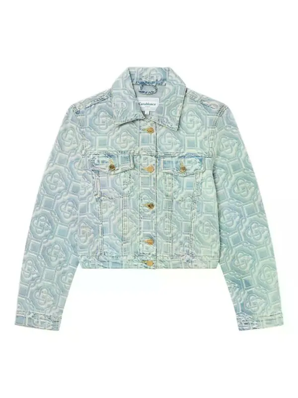 Casablanca Monogram-pattern Denim Jacket