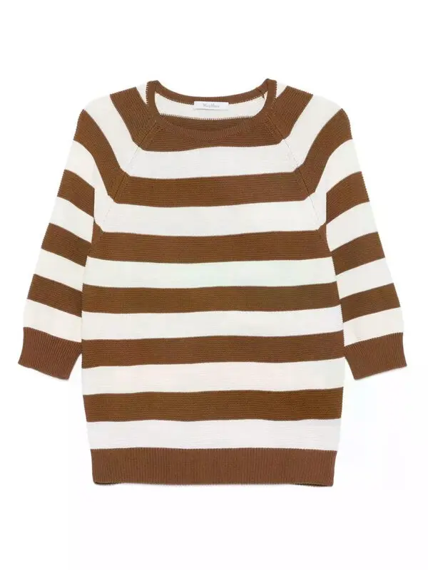Max Mara Striped Raglan-sleeve Sweater