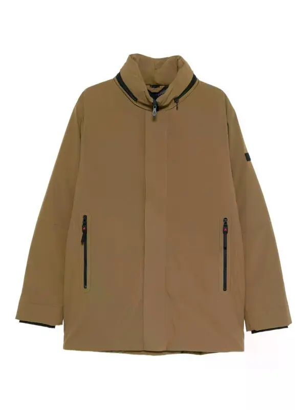 Peuterey Zip-fastening Pocket Coat - Brown