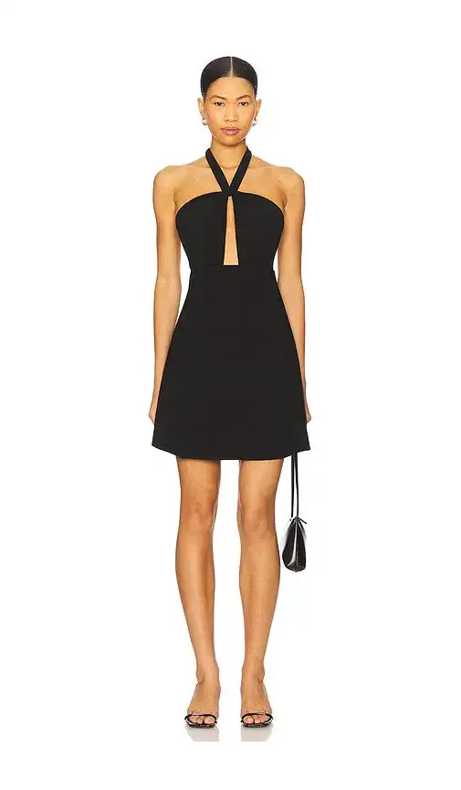 barbara mini dress - black | L