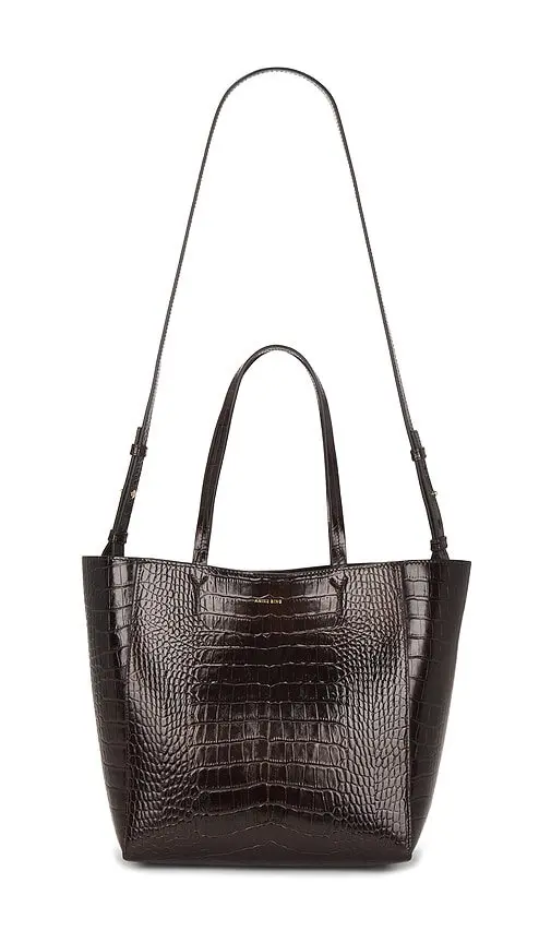 ANINE BING Small Elly Croc-embossed Tote