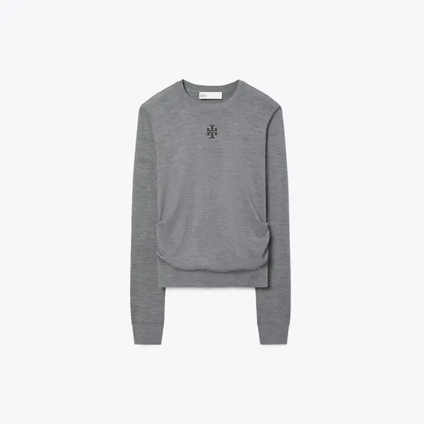 Tory Burch T Logo Wool Sweater