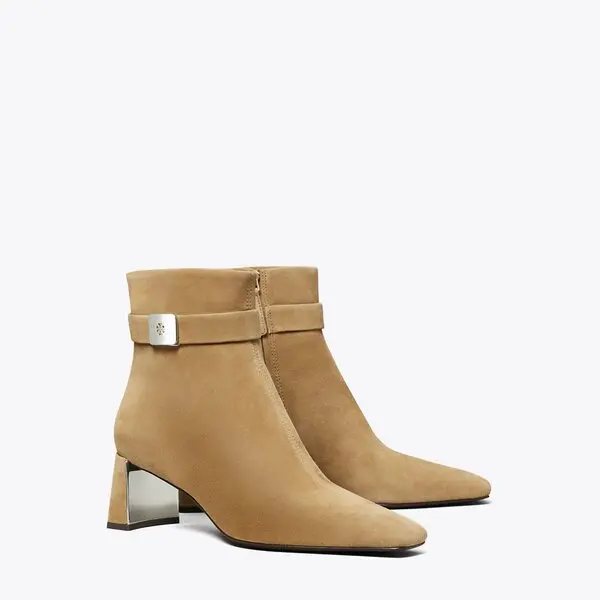 Tory Burch Georgia Heeled Ankle Boots - River Rock