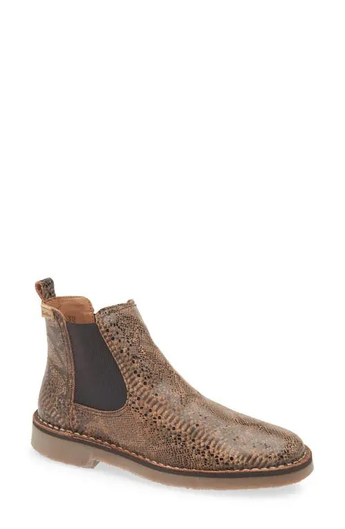 TONI PONS Snakeskin Embossed Chelsea Boot