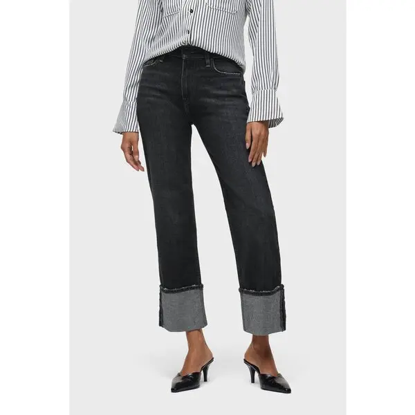 Hudson Jeans Remi High-rise Ankle With Wide Cuff