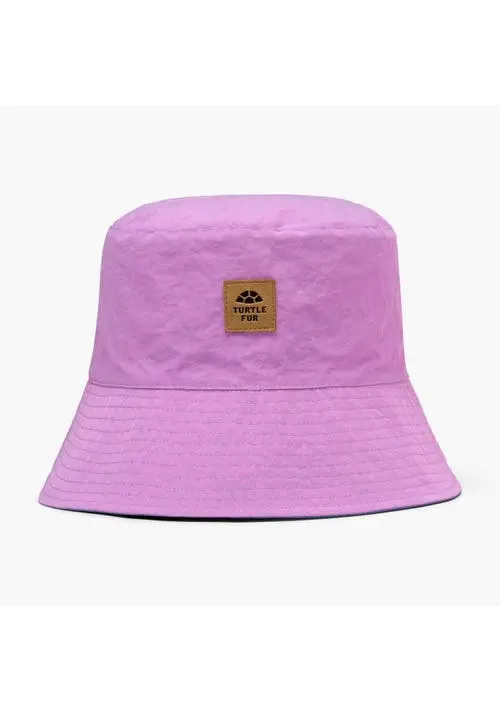 Turtle Fur Dune Reversible Bucket Hat - Lilac