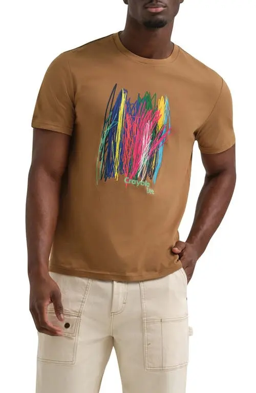 LEEM X Crayola Graphic T-shirt - Raw Umber