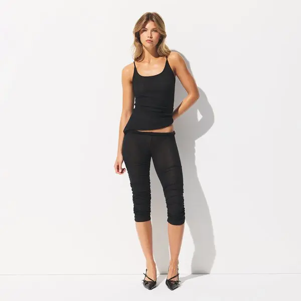 SKIMS Sheer Rib Long Cami - Soot