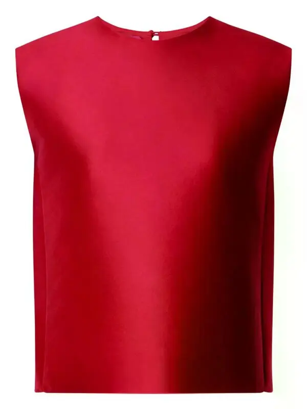 Alberta Ferretti Sleeveless Satin Top