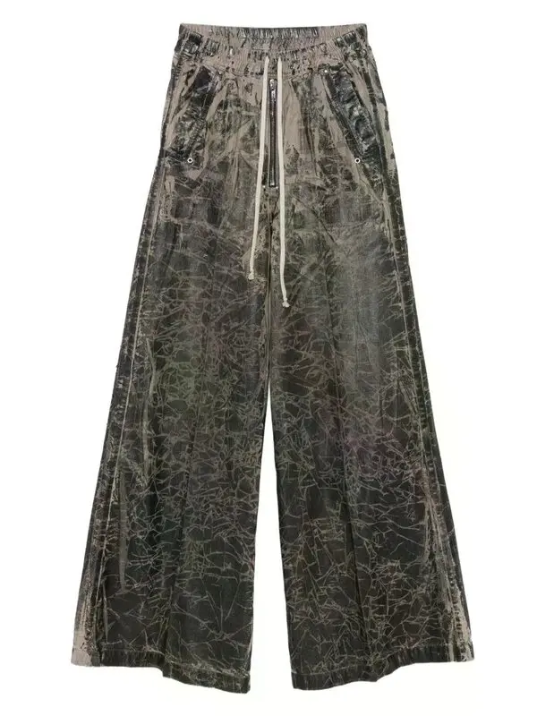 Rick Owens Crackle Effect Trousers