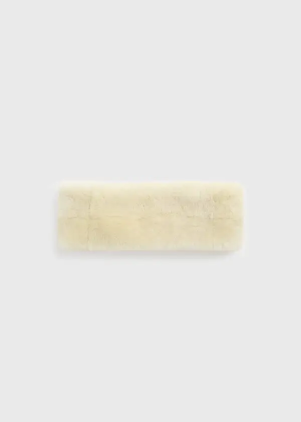 TOTÊME Shearling Headband - Ecru