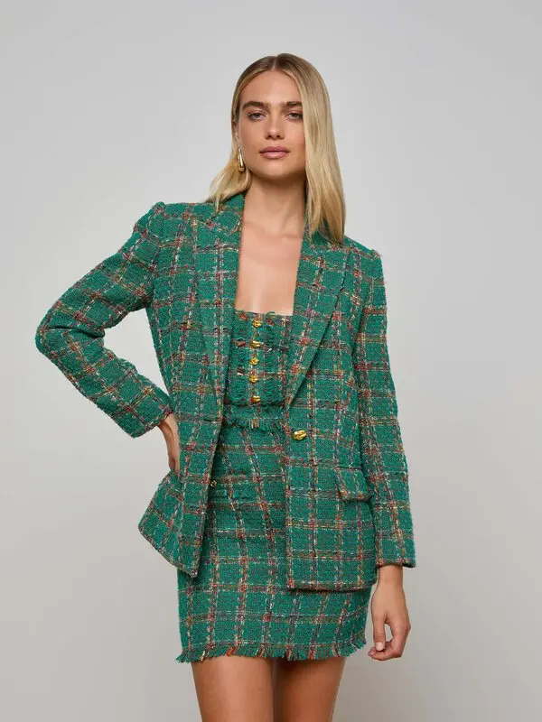 L'Agence Gweny Tweed Blazer