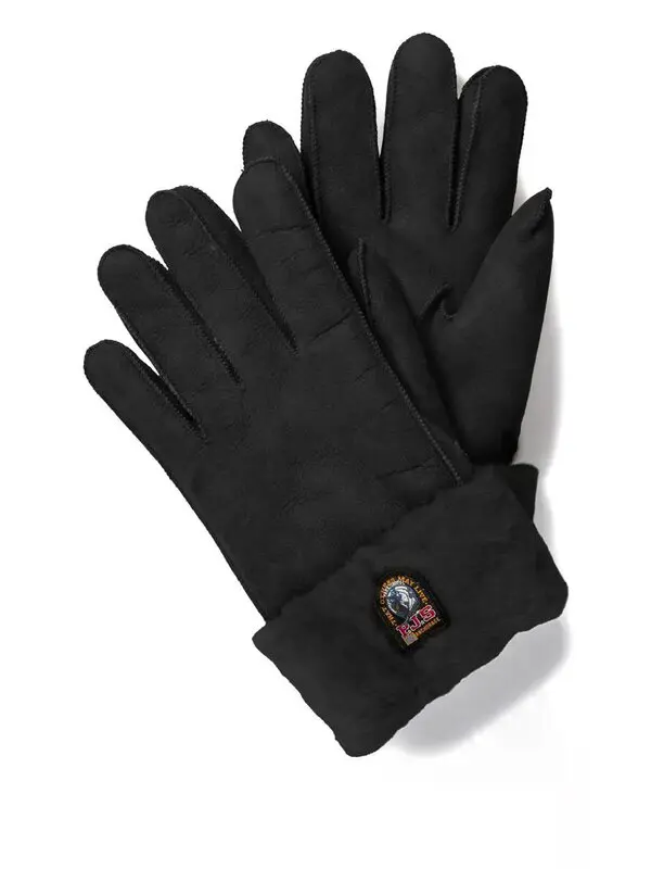 PARAJUMPERS Logo-patch Suede Gloves