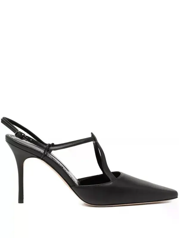 Manolo Blahnik 90mm Minia Pumps - Black