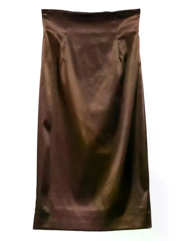 Dolce & Gabbana Satin Midi Skirt
