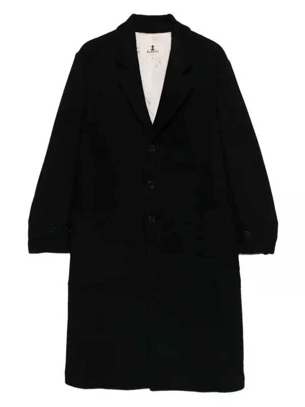 Barena Venezia Buttoned Single-breasted Coat - Black