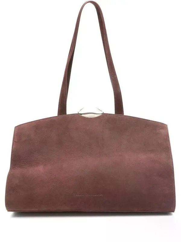 Benedetta Bruzziches Curved-top Suede Shoulder Bag