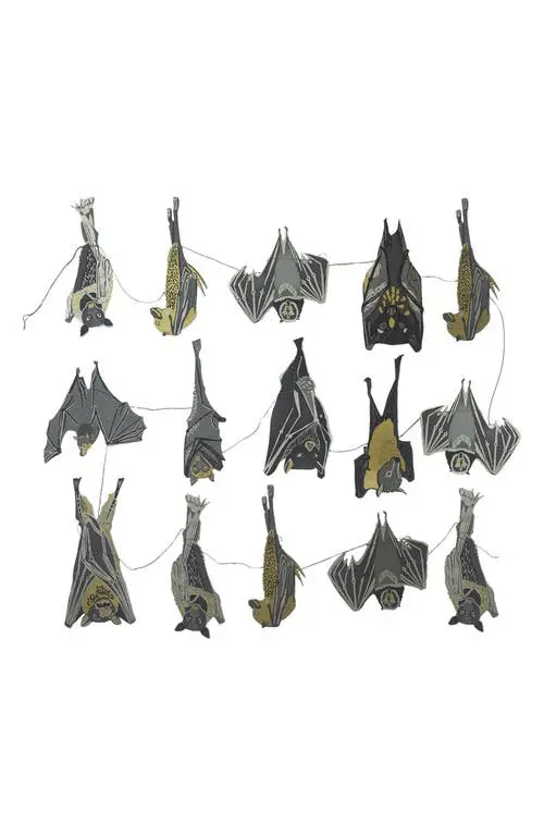 EAST END PRESS Bats Sewn Garland