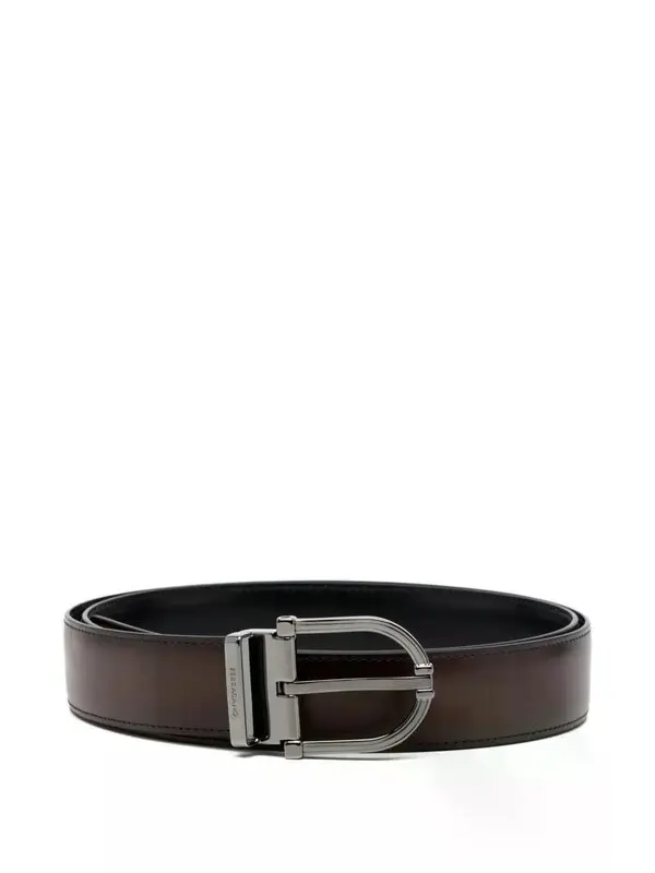 FERRAGAMO Leather Square Belt