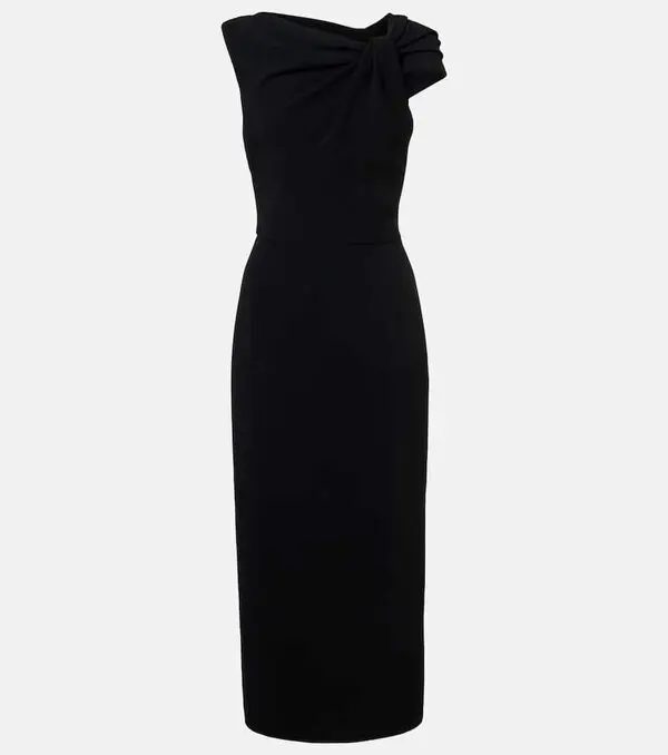Givenchy Draped Cocktail Dress - Black