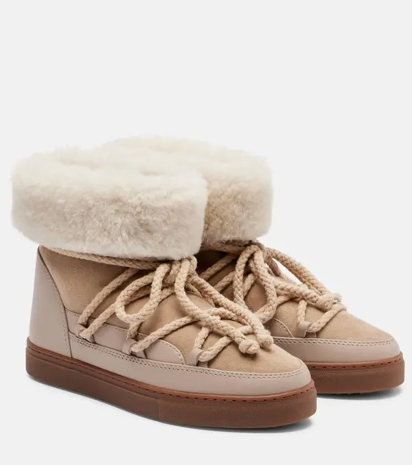 Inuikii Classic Shearling-trimmed Suede Snow Boots