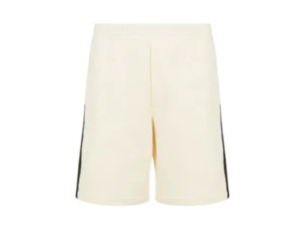Alexander McQueen Straight Leg Stripe Track Shorts - White