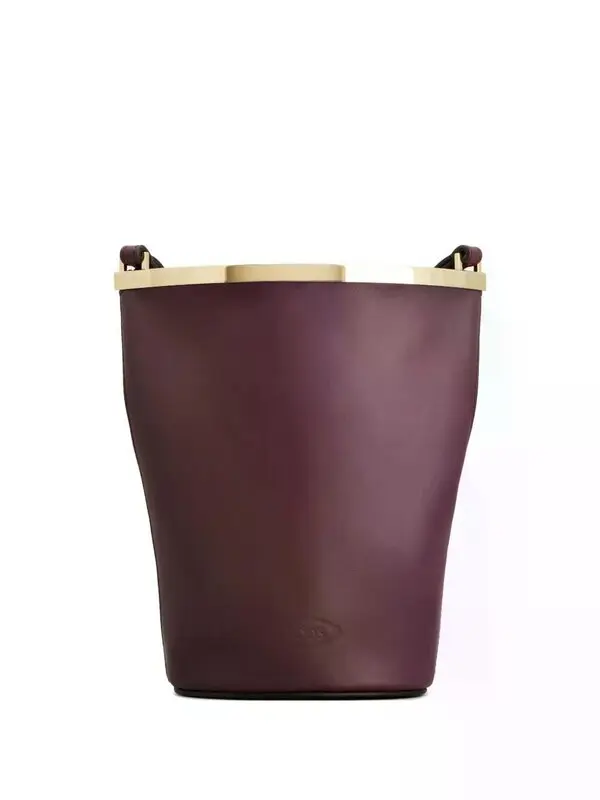 TOD'S Leather Bucket Bag - Red