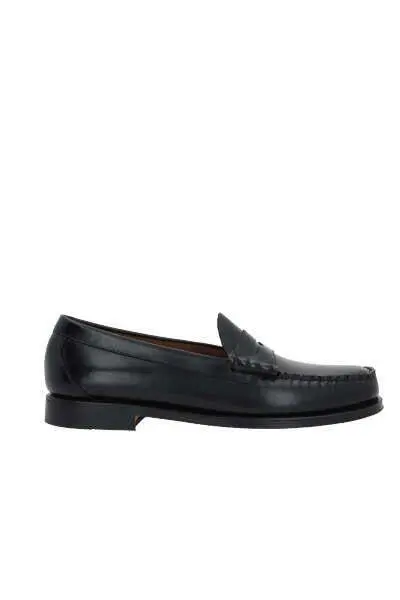 G.H. BASS & CO. Polished Leather Penny Loafers - Black