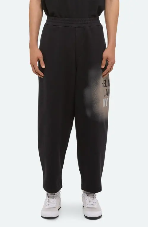 Helmut Lang Spray Paint Logo Sweatpants