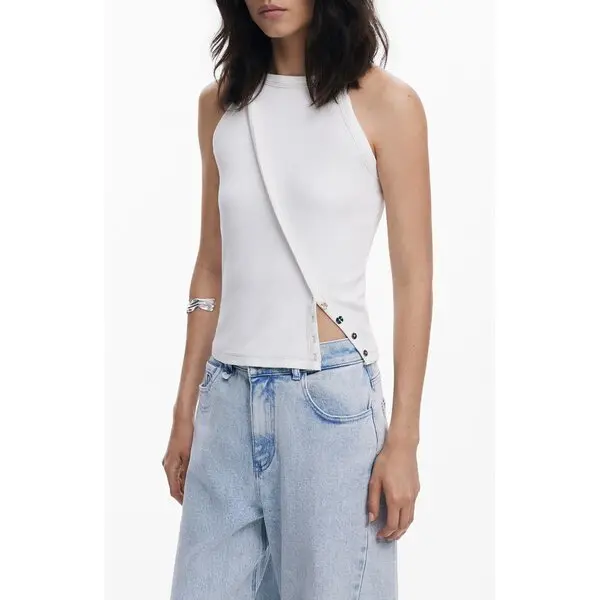 Desigual Straps Rib Tank
