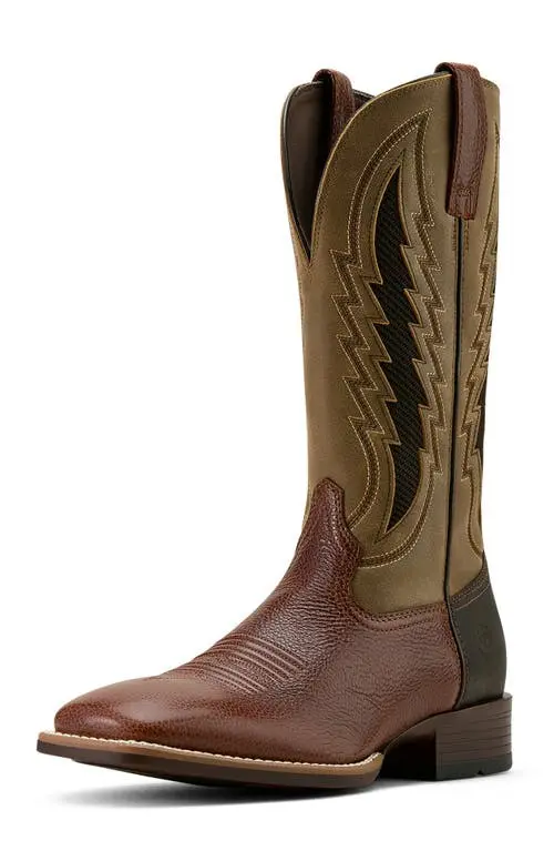 Ariat Dakota Venttek Western Boot - Beasty Brown/brown Bomber