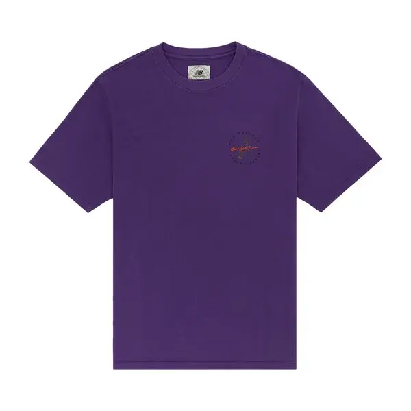 Aimé Leon Dore X New Balance Garment Dyed Logo Tee - Purple